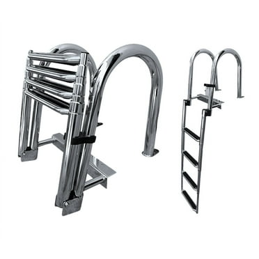 Garelick EEz-In 3-Step Telescoping Stainless Steel Sport/Diver Ladder ...