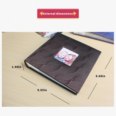 6 Inch Photo Album 200 Pockets Storage Scrapbooking with Memo Interleaf ...