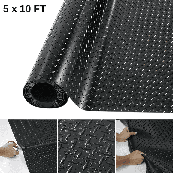 03_167_W_RC_06 Ramp Cleat Non-Slip Outdoor Rubber Floor Mats, 0.13 inch ...
