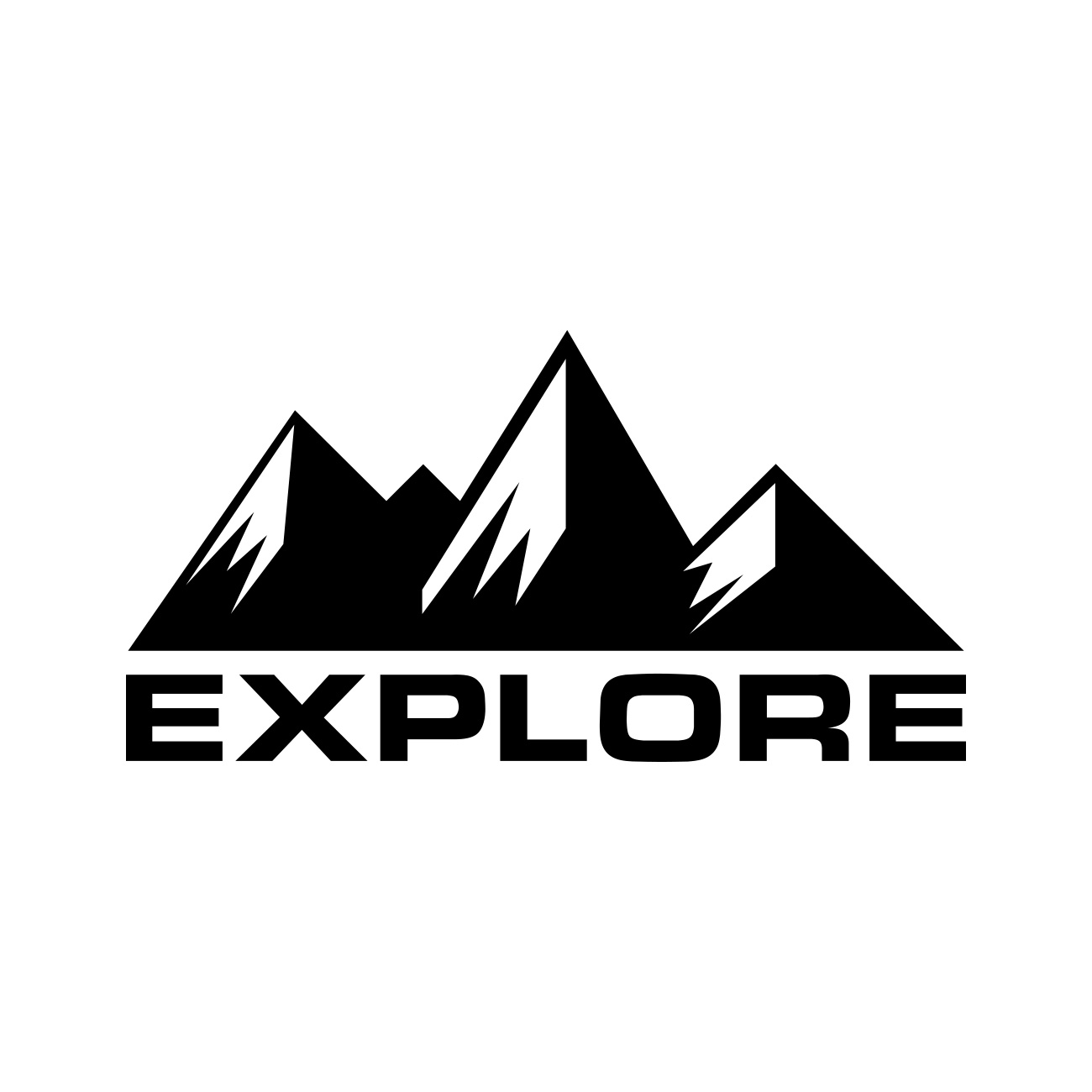 Mountains Explore Sticker Decal Die Cut - Self Adhesive Vinyl ...