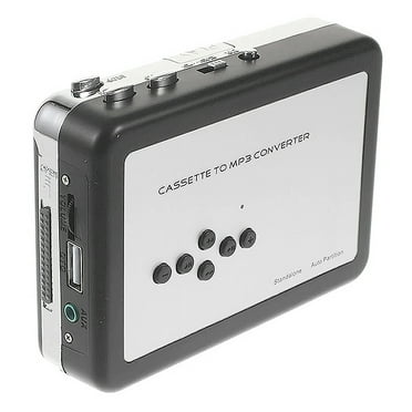 Riptunes Portable Cassette Recorder Player, Tape to USB & MP3 Converter, Built-in Microphone ...