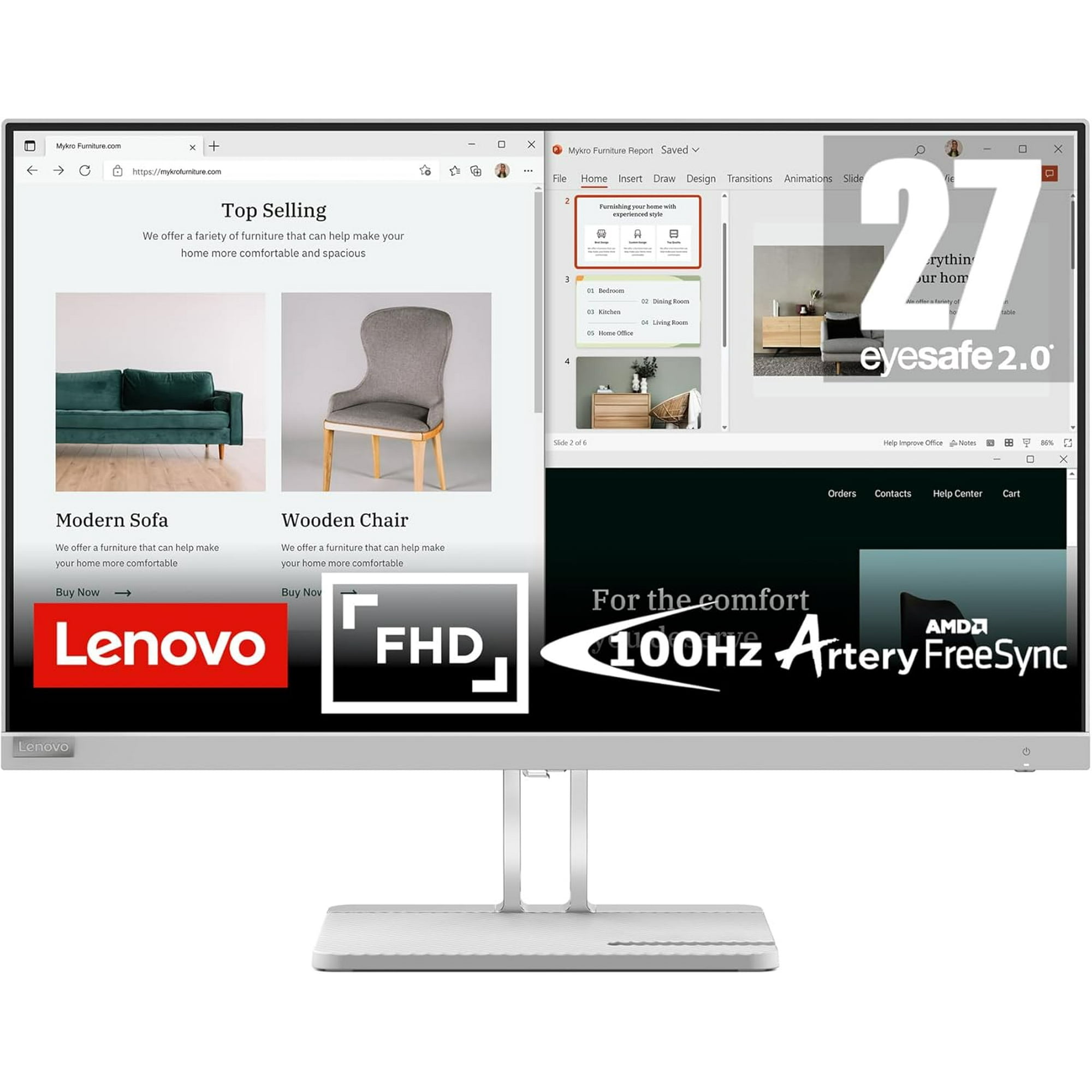 Click here for Refurbished (Excellent) - Lenovo L27e-40 Monitor... prices