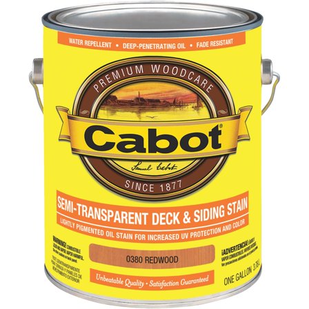 Cabot/Valspar 1307-07 1-Gallon Semi-Transparent Deep Base Exterior ...