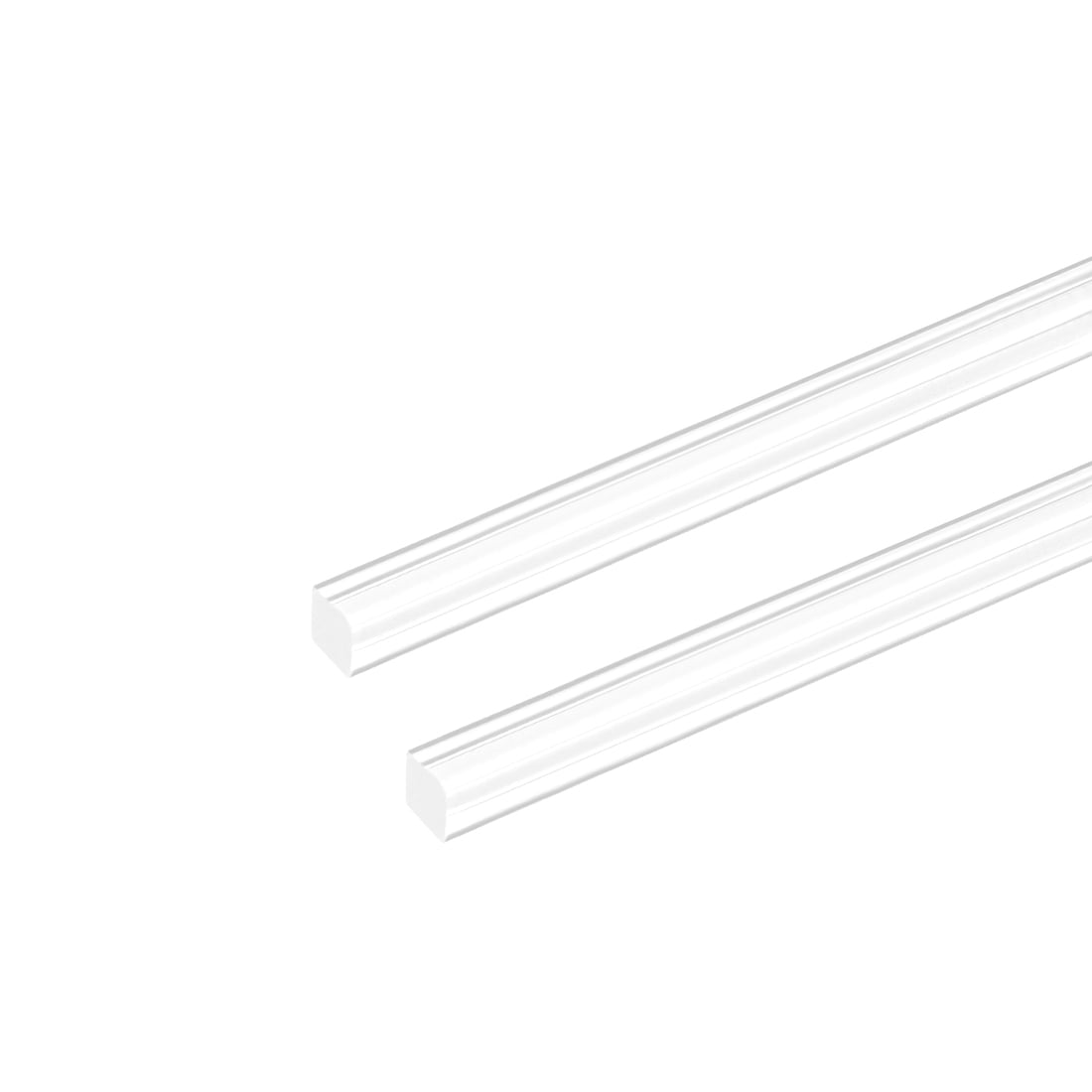 Uxcell Acrylic Square Rod0.24x0.24x20inch Clear Plastic Rod Solid PMMA ...