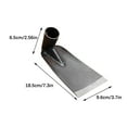 Hand Hoe Head Steel Handheld Grub Hoe Replacement Round Eye Hoes Remove ...