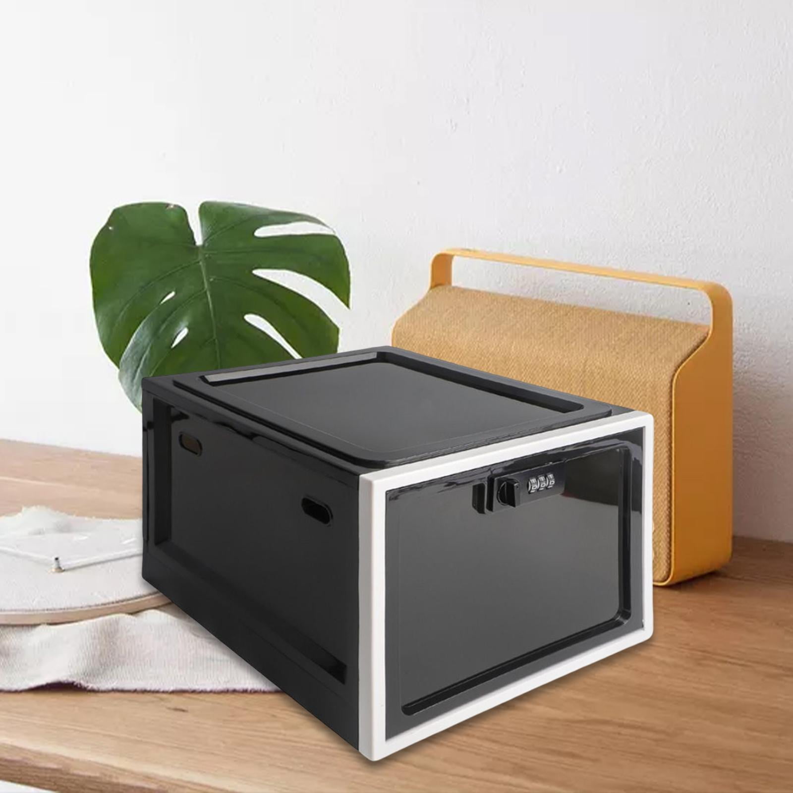 Lockable Box, storage Case Organizer Multipurpose Childproof Stackable ...