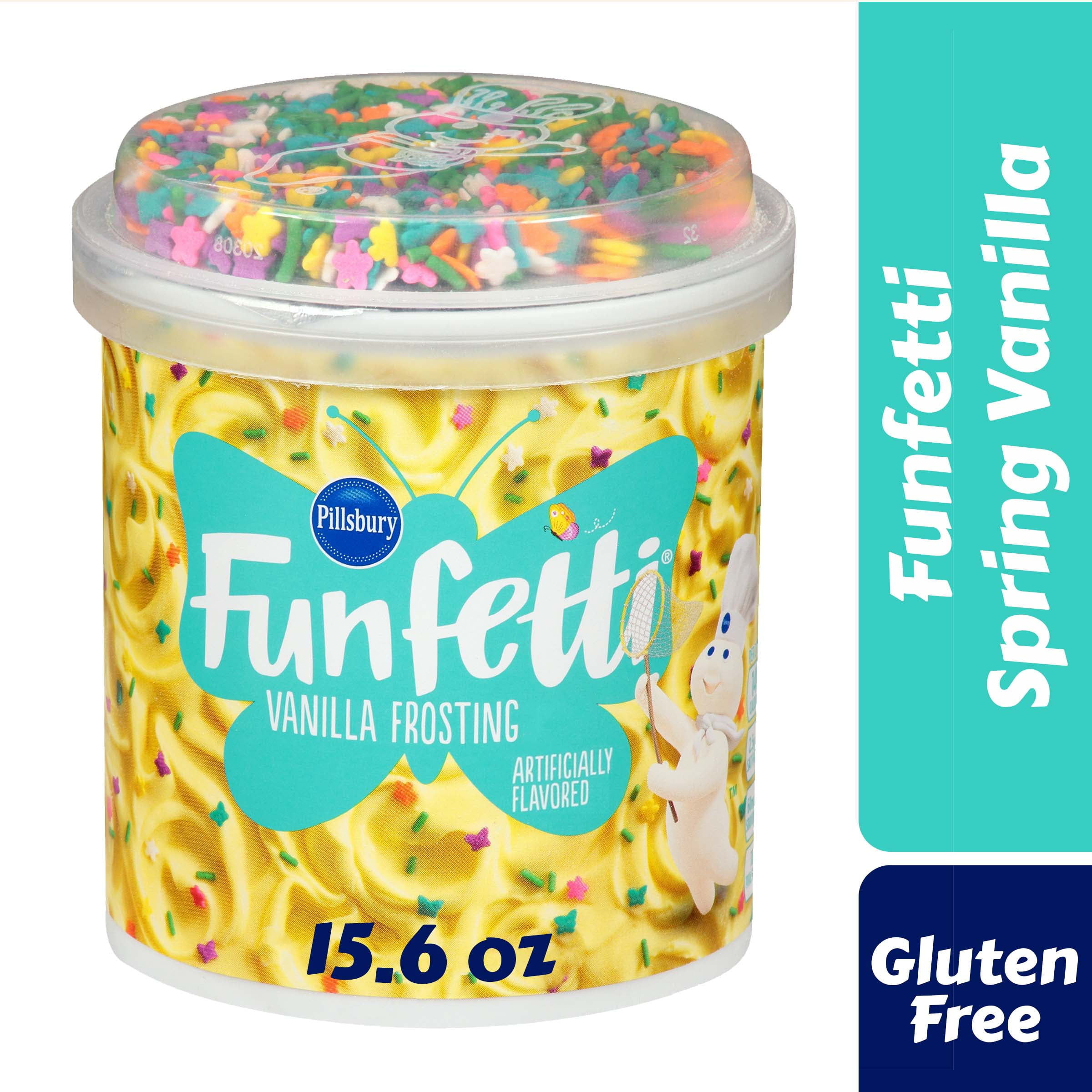 Pillsbury Funfetti Spring Vanilla Frosting, 15.6 oz Tub - Walmart.com