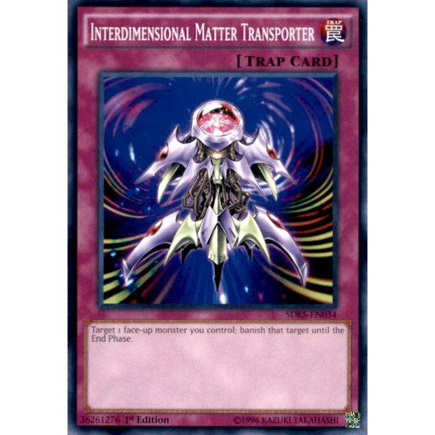 YuGiOh Seto Kaiba Structure Deck Common Interdimensional Matter Transporter SDKS-EN034 - Walmart.com