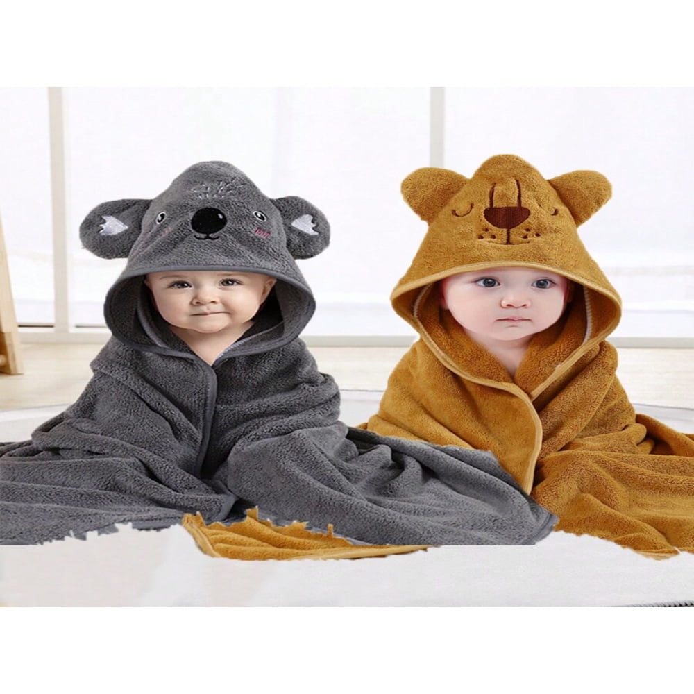 Click here for Snnroo 2pcs Unisex Baby Animal Face Hooded Towel -... prices