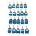 5Pcs Miniature Lever Toggle Switch Single Pole Double Throw ON-OFF-ON ...