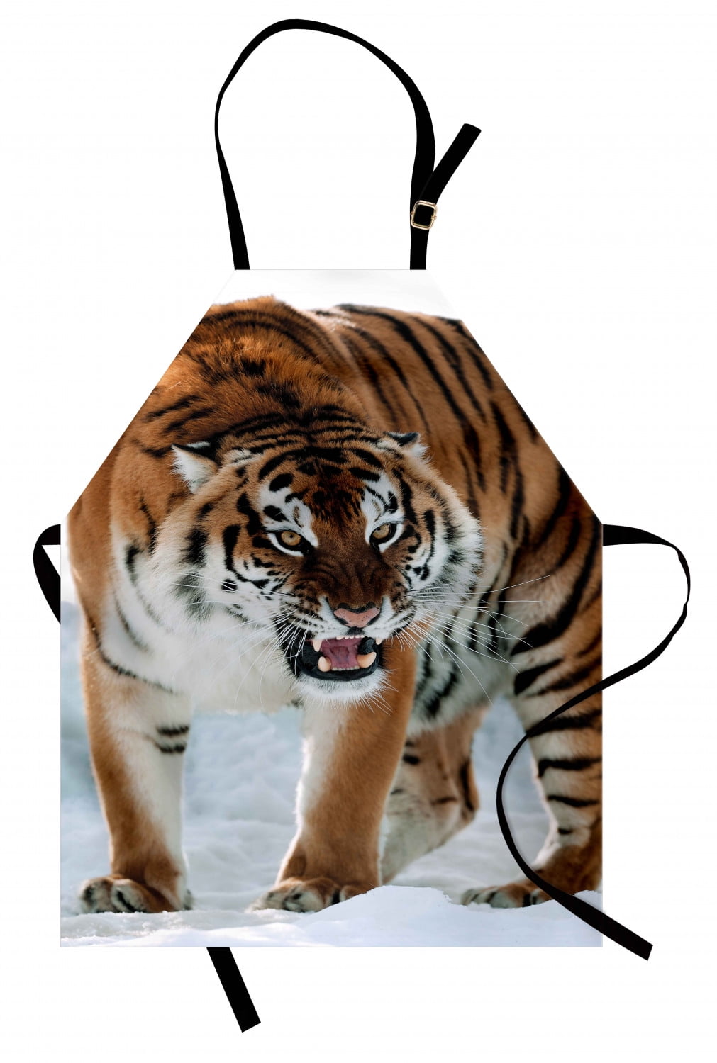 Tiger Apron Close-up of Panthera Tigris Altaica Siberian Giant Feline ...