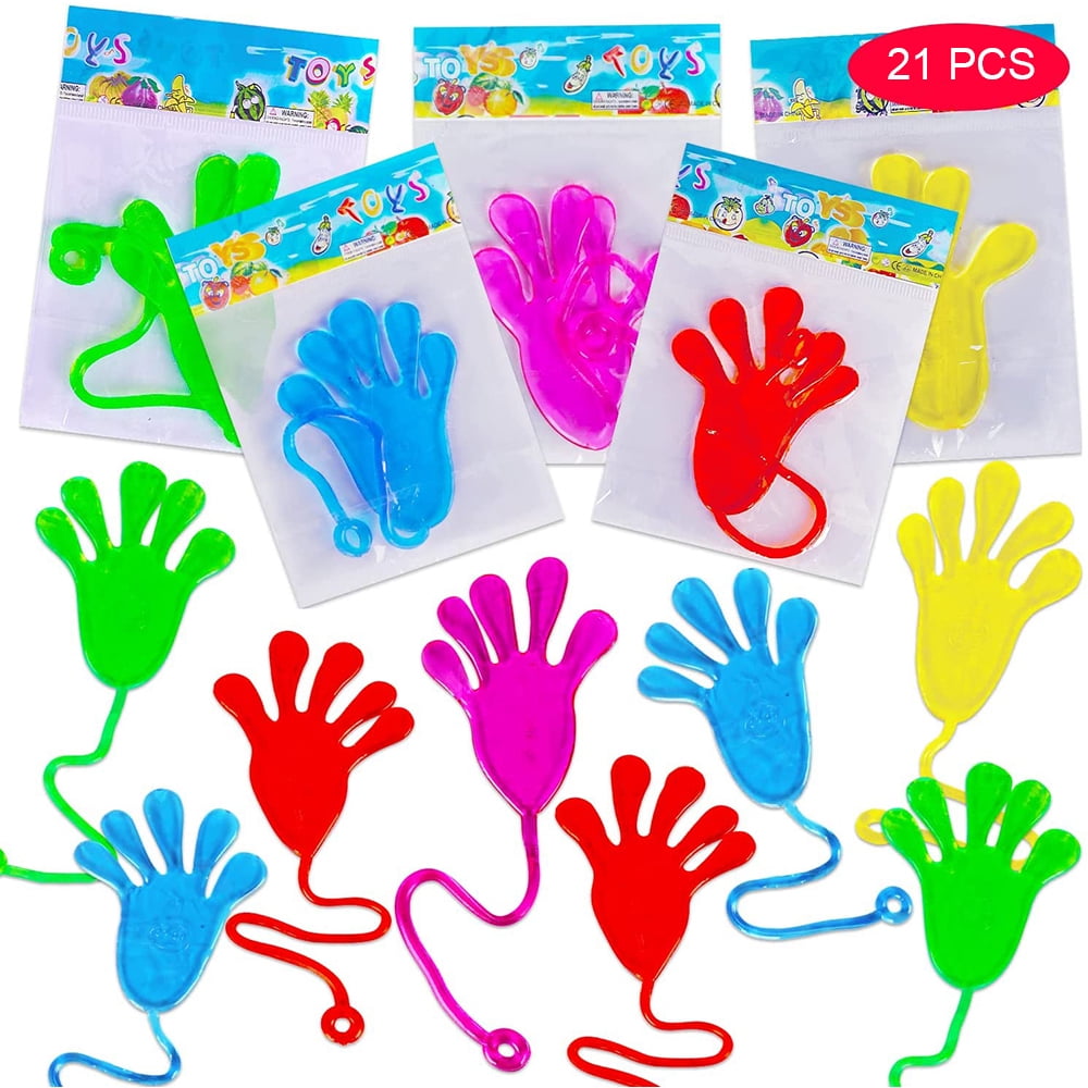 YINYUE 21 Pcs Sticky Hands for Kids Stretchy Toy Sensory Easter Egg ...