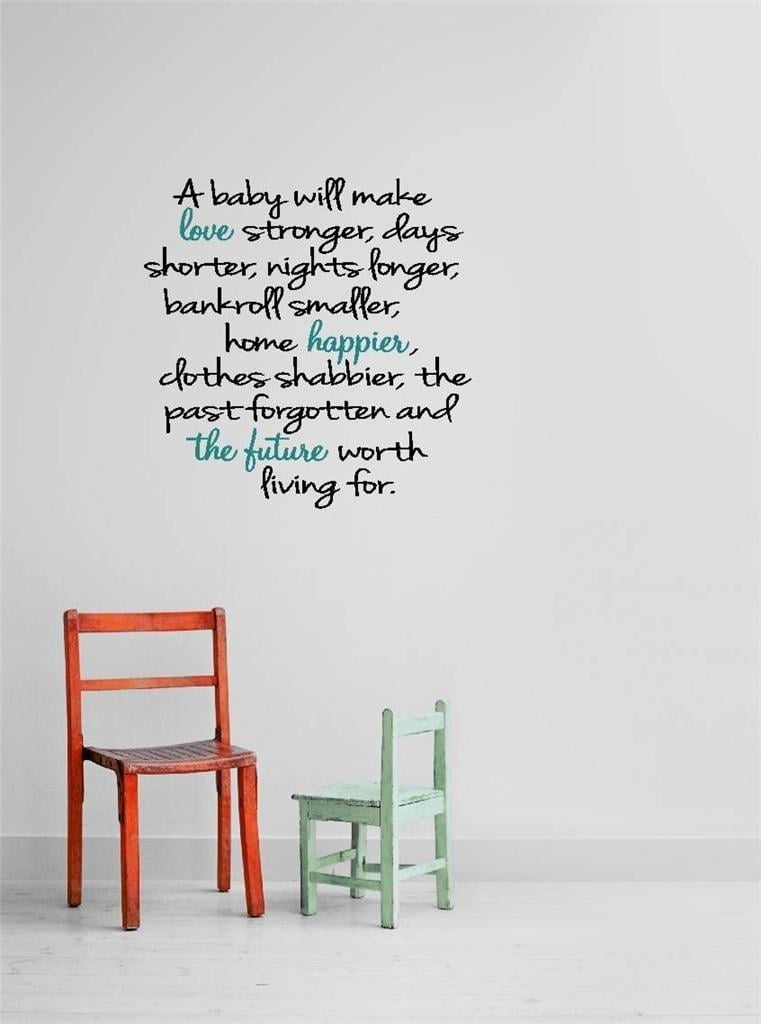 Family Future Worth Living For Cute Quotes & Sayings Wall Decal ...