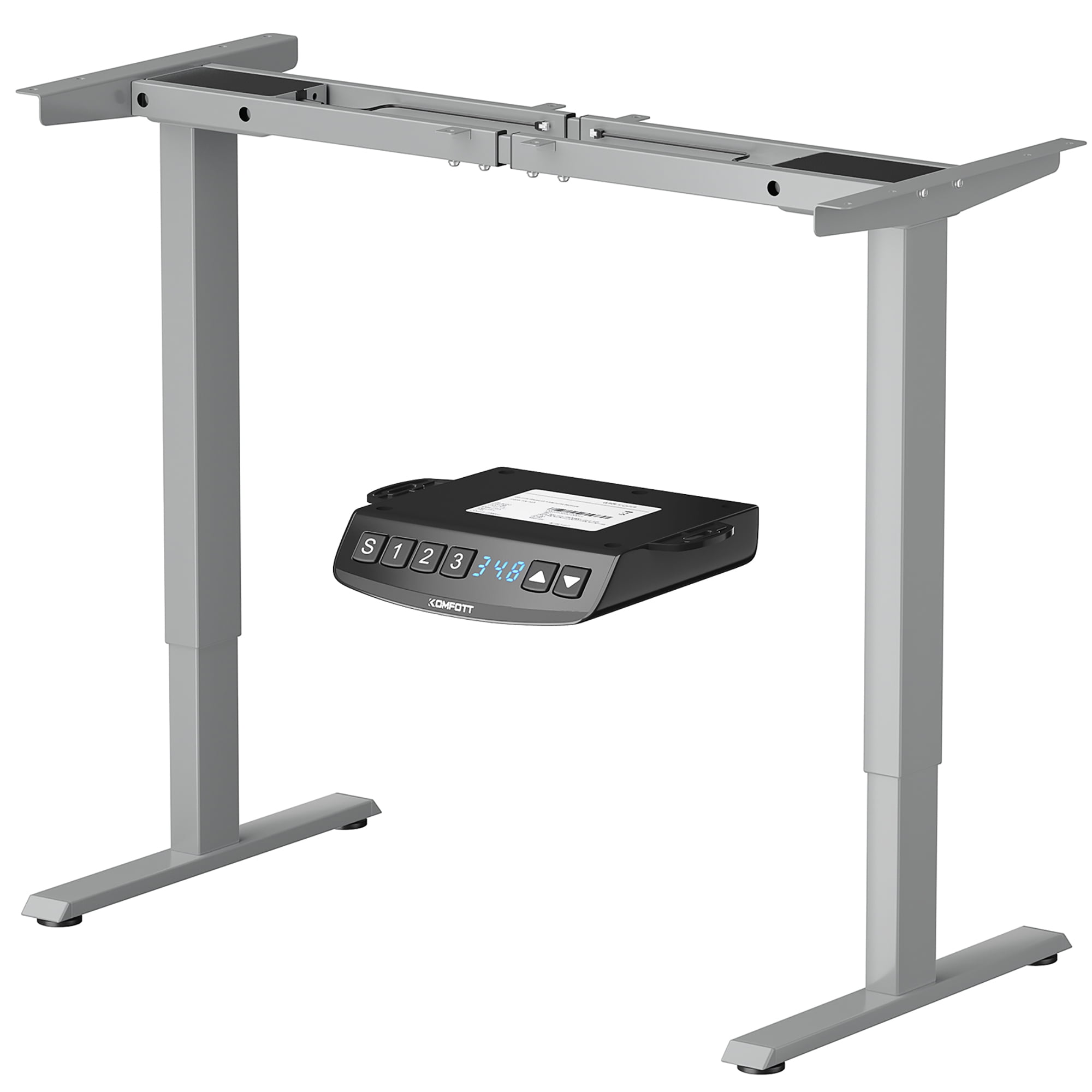 Costway Electric Adjustable Standing up Desk Frame Dual Motor w ...