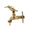 Renovators Supply Antique Brass Finish Outdoor Garden Faucet, Bird ...