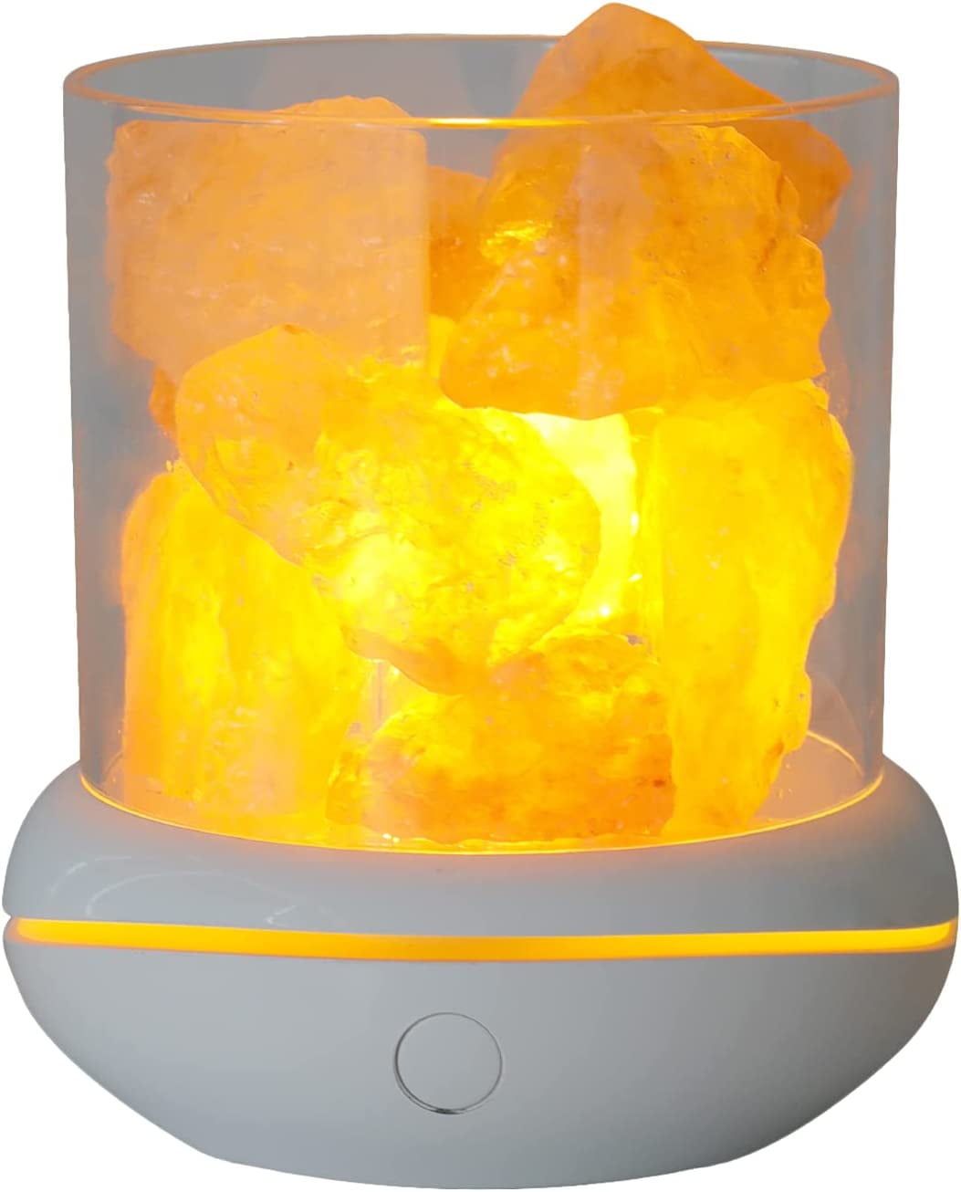 7 colores LED Rock Crysta Crystal Salt Stone Night Light | Bodega ...