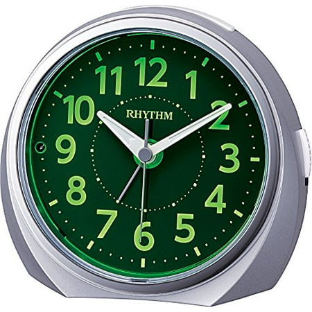 Rhythm (RHYTHM) Alarm Clock analog Luke R666 See at night dark place ...