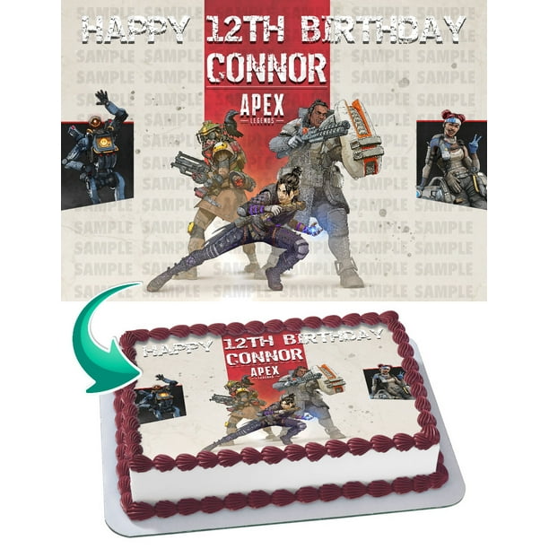 Apex Legends Edible Cake Image Topper Personalized Picture 1/4 Sheet (8 ...