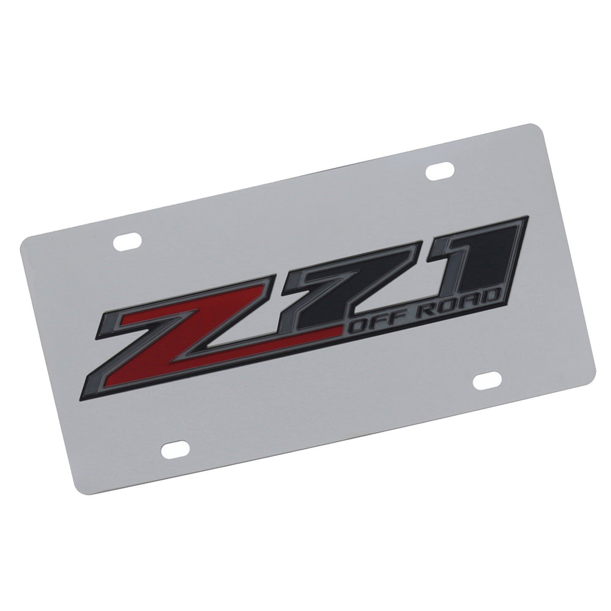 Chevy Z71 Off Road Logo License Plate (Chrome) - Walmart.com