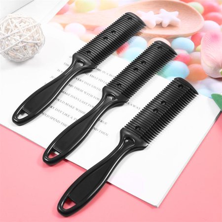 Jinsinto 3 Pieces Razor Comb, Hair Cutter Comb Cutting Scissors, Double ...