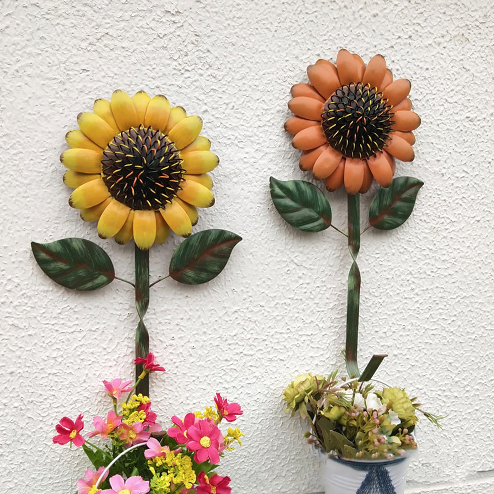 Naierhg Storage Rack Vintage Strong Bearing Capacity Sunflower Shape ...