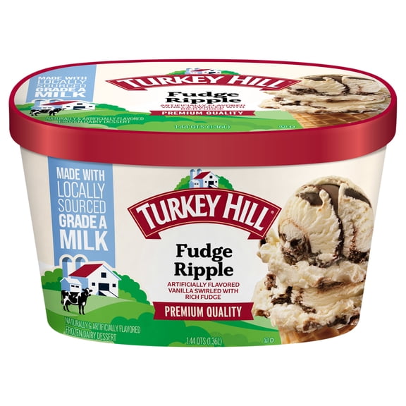 Turkey Hill Cookies N Cream Premium Ice Cream, 46 fl oz - Walmart.com