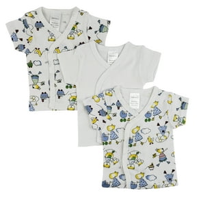 Bambini 3pk White Side Snap Short Sleeve Tee for Newborn Infant, Unisex ...