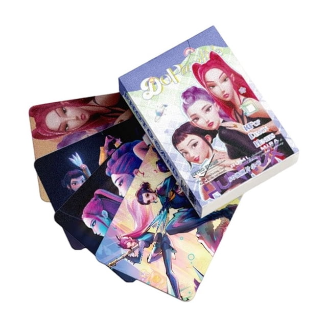 55Pack Kpop Demon Hunters Holographics Cartoon Photo Cards,Huntrix ...