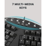 Perixx Ergonomic Split Keyboard, Wired USB, Tactile Keystrokes, Palm ...