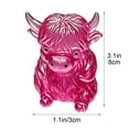 AuroraX Glow in the Dark Cow Figurine Night Light Cow Ornament ...