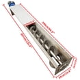 78.7in Screw Conveyor Feed Screw U-shaped Trough Conveyor 220V 3PH 9in ...