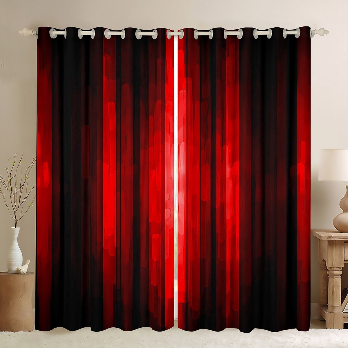 Click here for Erosebridal Gradient Lines Curtains For Living Roo... prices