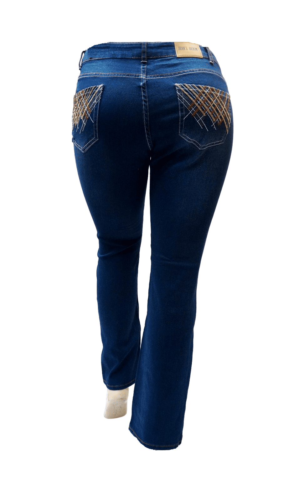 Jack David/Jean's Denim handcrafted Womens Rhinestone Strech Straight ...