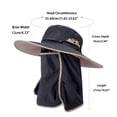 BByeadc Men's Hat Detachable Face Cover Bucket Hat, Breathable Sun Hat ...