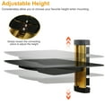 Moclever Floating Wall Mounted Shelf, Strengthened Tempered Glass Shelf ...