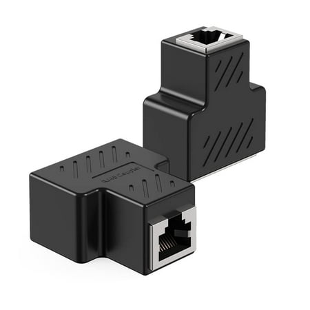 Rj45 connectors rj45 Coupler Ethernet Distributor Adapter 1 to 2 Female ...