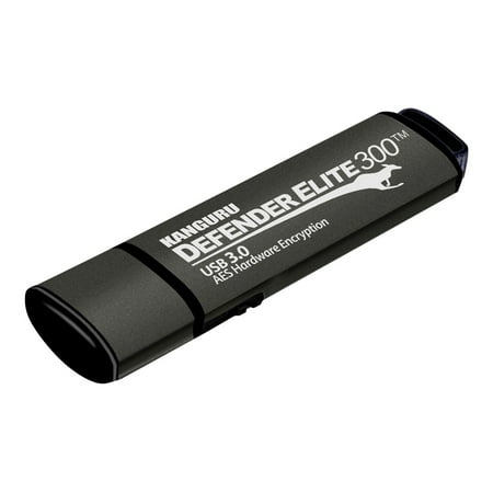 Kanguru Defender Elite300 - USB flash drive - encrypted - 16 GB - USB 3 ...