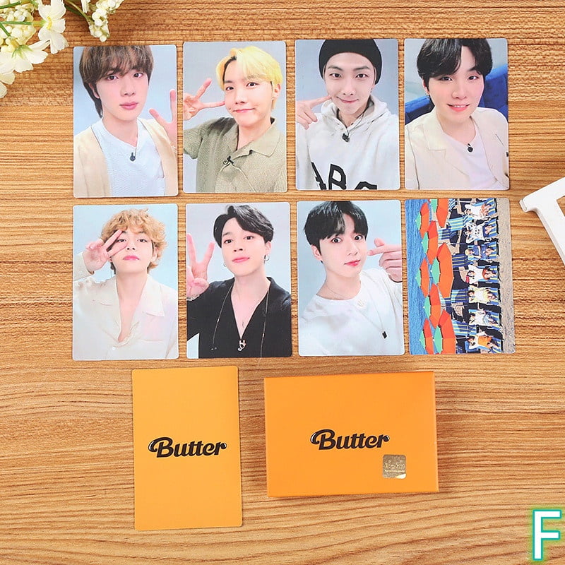 Kpop Bts Butter la misma pequeña tarjeta coleccionable juego de tarjetas Bangtan Boys Gao Jiahui ...