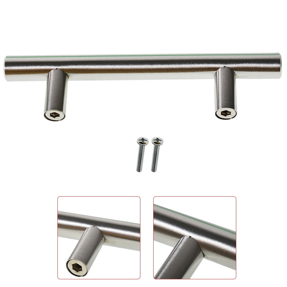5 inch Brushed Stainless Cabinet Pulls Furniture Drawer Handle Pull ...