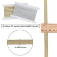 24 Yards 2 Colors Flat Elastic Cord/Band Webbing Garment Sewing ...