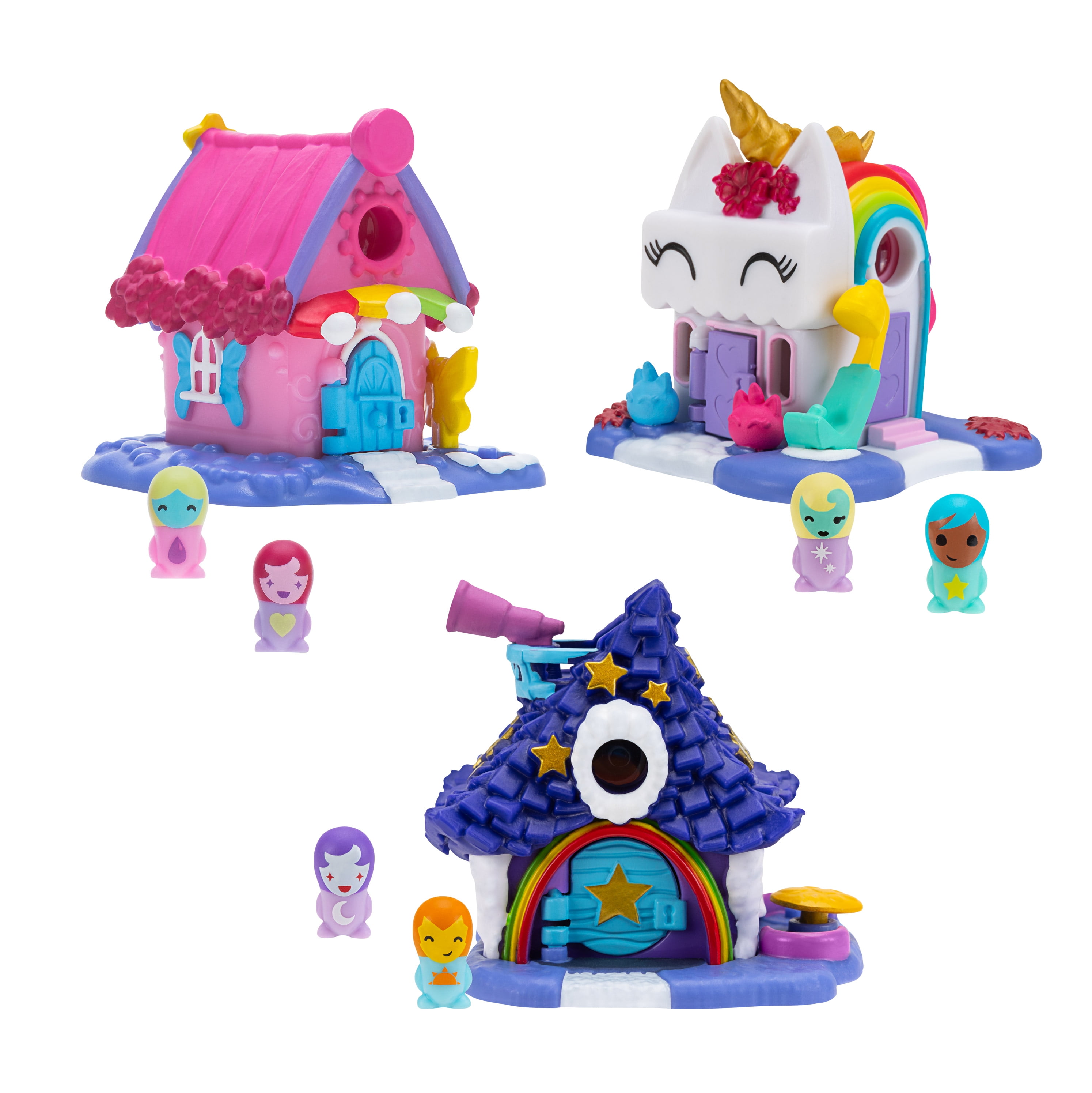 Nanables Small House Rainbow Way 3-Pack #1: Rainbow-tique, Twinkle ...