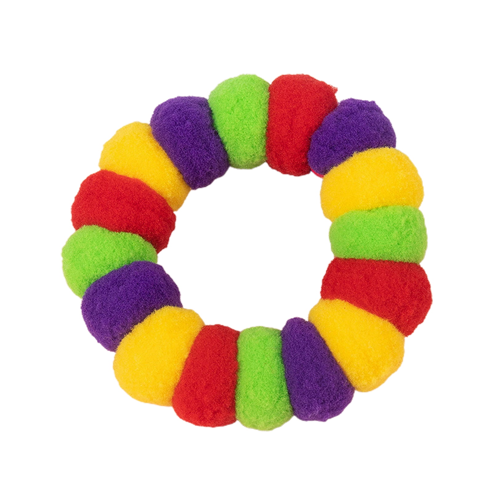 Mightlink Cat Collar Colorful Plush Ball Adjustable Neck Wear Rainbow ...