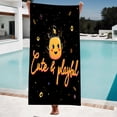 Cute & Playful Cartoon Character Beach Towel - Vibrant Colors Whimsical ...