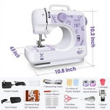 KPCB Small Sewing Machine for Beginners, 12 Stitches with Reverse ...