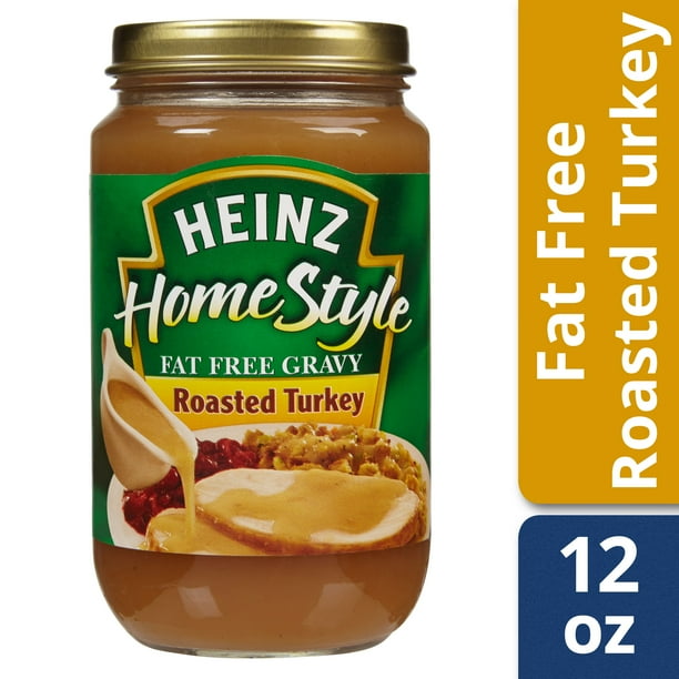 Heinz HomeStyle Fat Free Roasted Turkey Gravy, 12 oz Jar - Walmart.com ... Heinz HomeStyle Fat Free Roasted Turkey Gravy, 12 oz Jar - Walmart.com ...