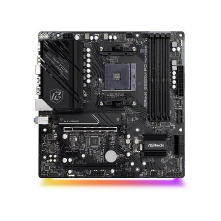 ASRock B550M PG RIPTIDE B550M PG RIPTIDE AM4 AMD B550 SATA 6Gbps Micro ...