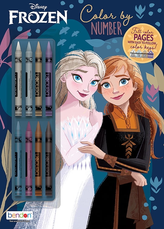 FROZEN COLOR BY NUMBER WITH CRAYONS - Walmart.com