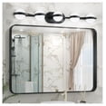 35 Inch Bathroom Vanity Light, 5 Bulb LED Wall Sconce, Modern Black ...