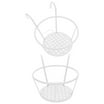 9 in. Cast Aluminum Hanging Plant Bracket, White Leaves - Walmart.com