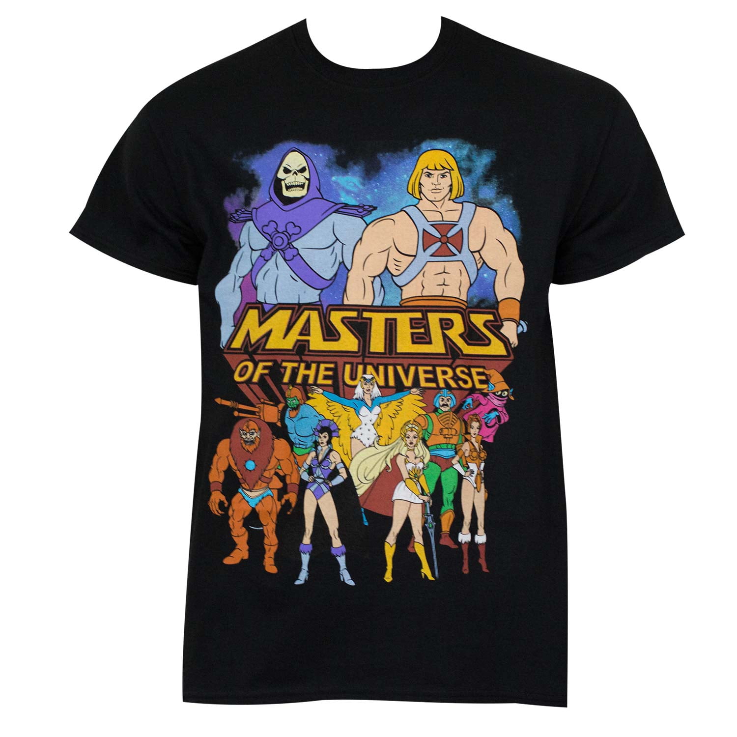 He-Man Masters Of The Universe Black Logo Tee Shirt - Walmart.com